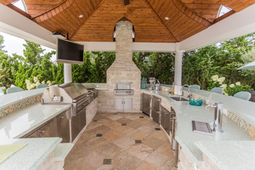 Custom Outdoor Kitchen Countertops in Maryland | Granitevision